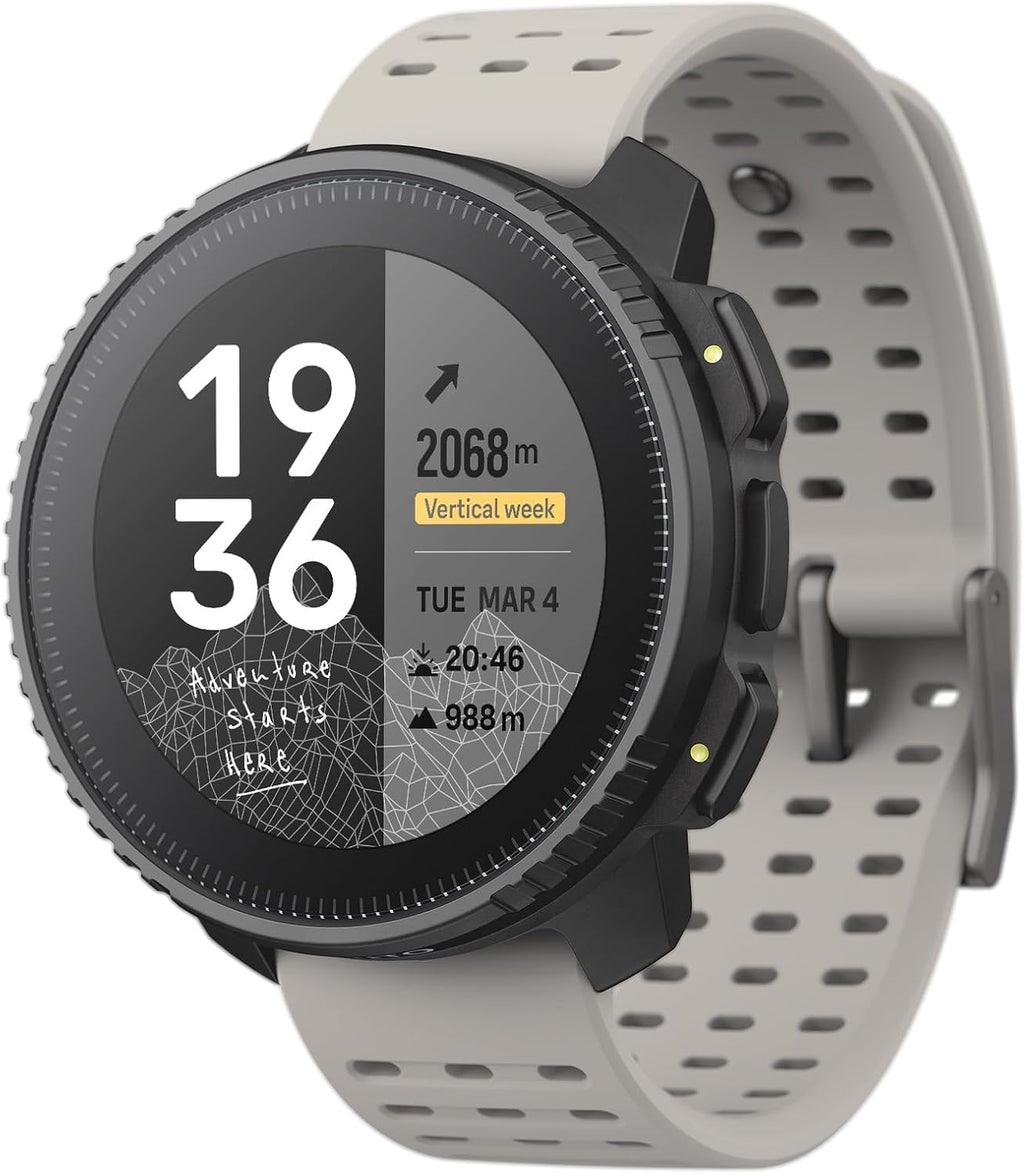 Suunto Reloj GPS Vertical Solar – Mapas Offline, Dual-Band y Carga Sol