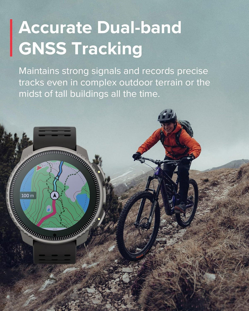 Suunto Reloj GPS Vertical Solar – Mapas Offline, Dual-Band y Carga Sol