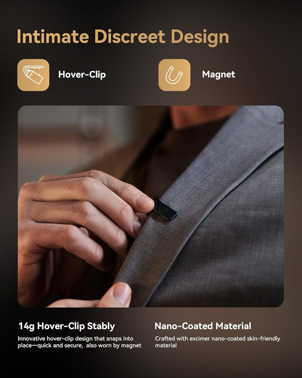 Lark MAX 2 Wireless Microphone for Iphone/Camera/Android, AI Noise Can