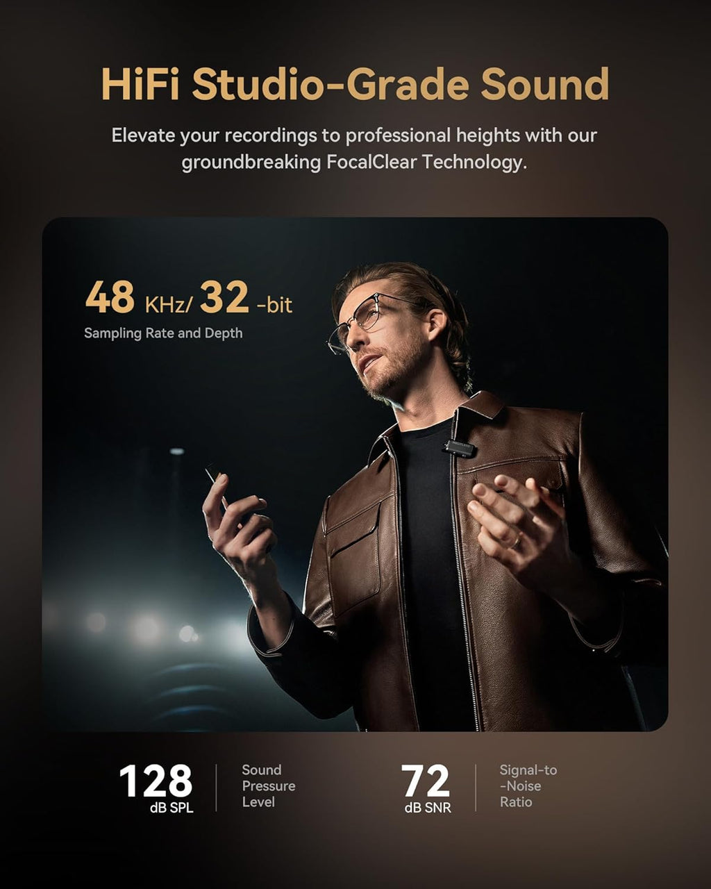 Lark MAX 2 Wireless Microphone for Iphone/Camera/Android, AI Noise Can