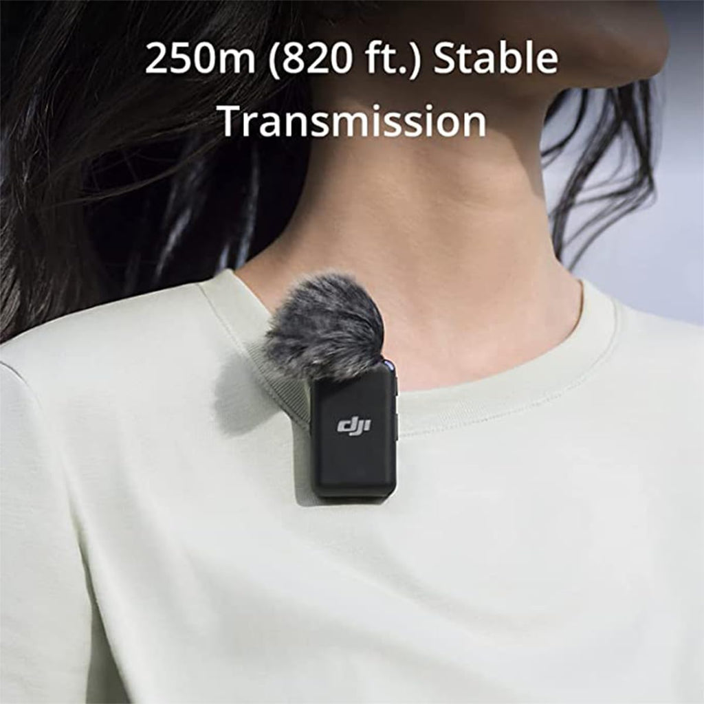 DJI Mic: Lavalier, 820 Ft. Alcance, ANC y Estuche de Carga